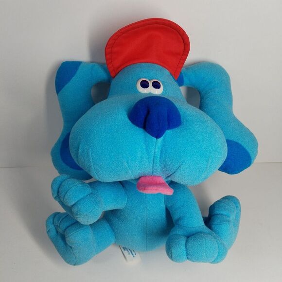 Dog | Vintage 1998 Tyco Blues Clues Stuffed Plush Dog With Red Hat Clue ...